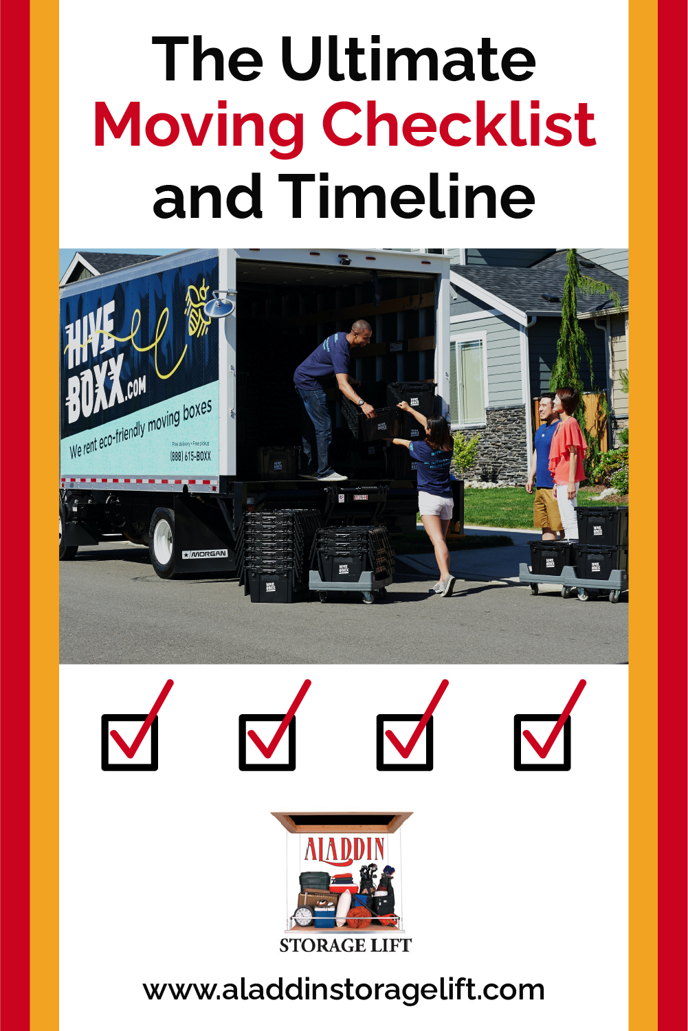 The Ultimate Moving Checklist and Timeline - Aladdin Storage Lifts